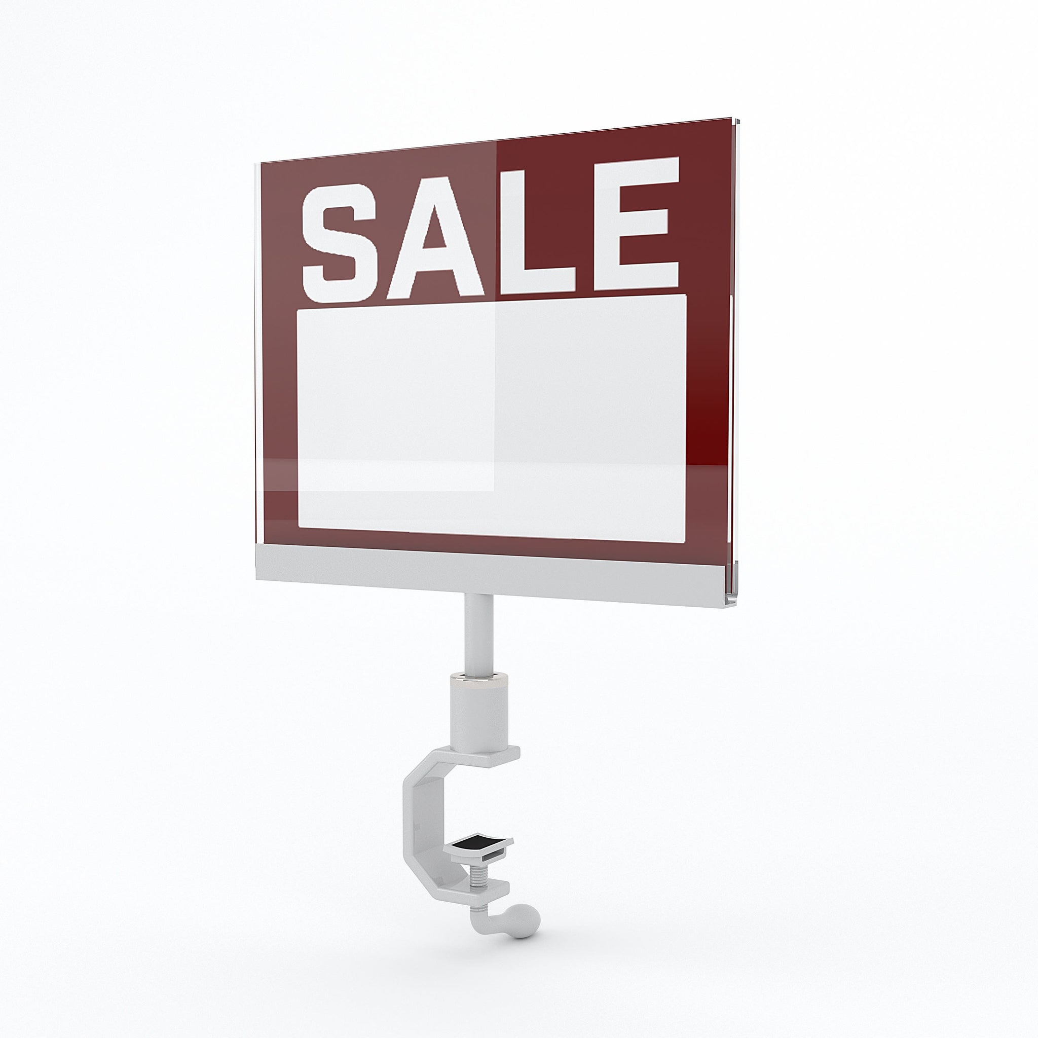 Pipeline Acrylic Sign Card Holder with Universal Clamp Attachment ...